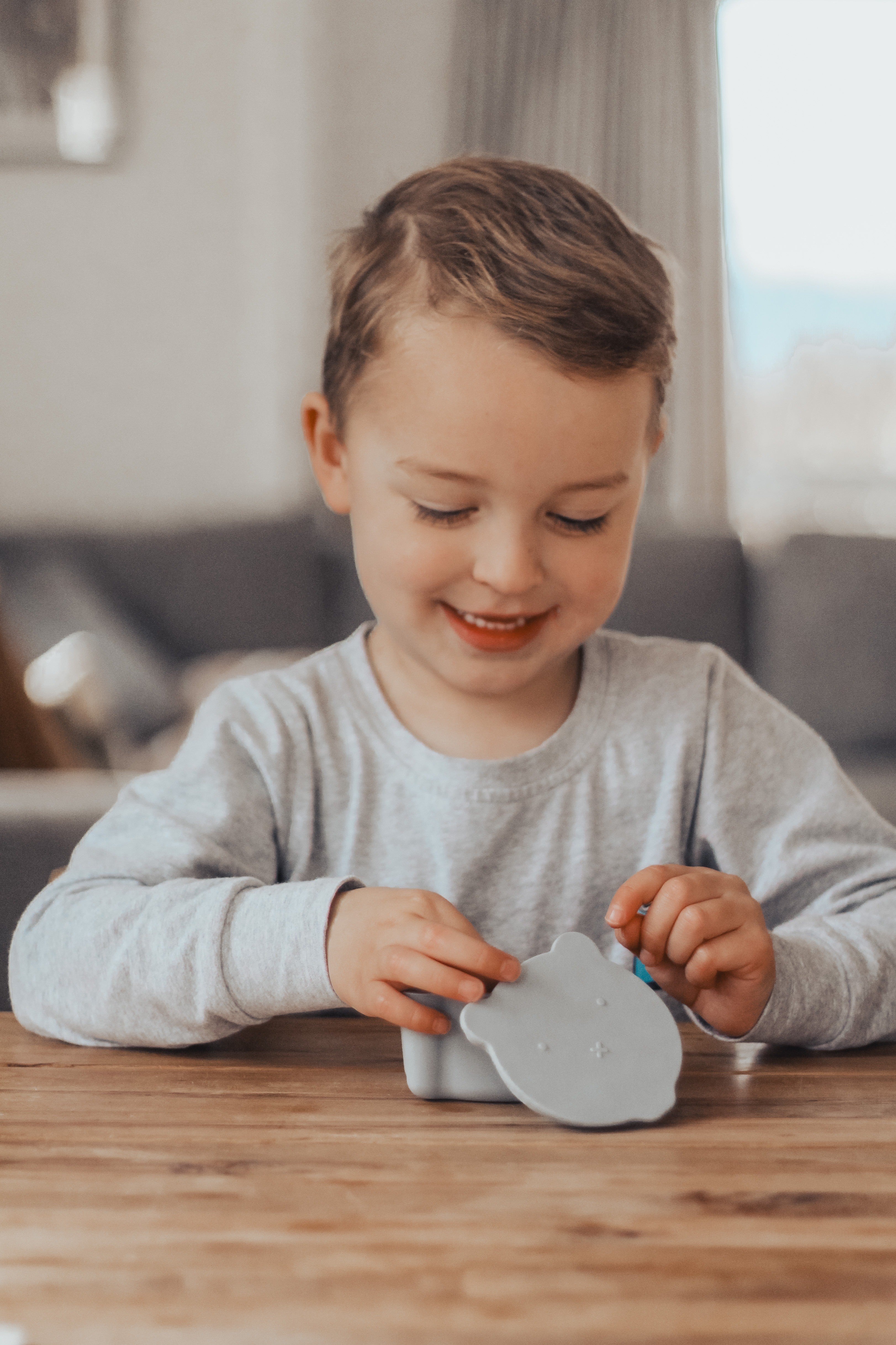 Mini Bear Snack Box in Sky Blue – Over the Dandelions
